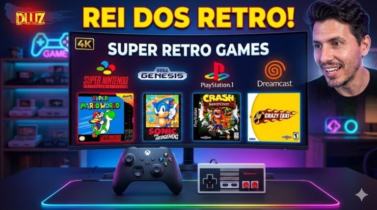 Super Retro Games: O Sistema Gamer Definitivo – +100 Emuladores com ...